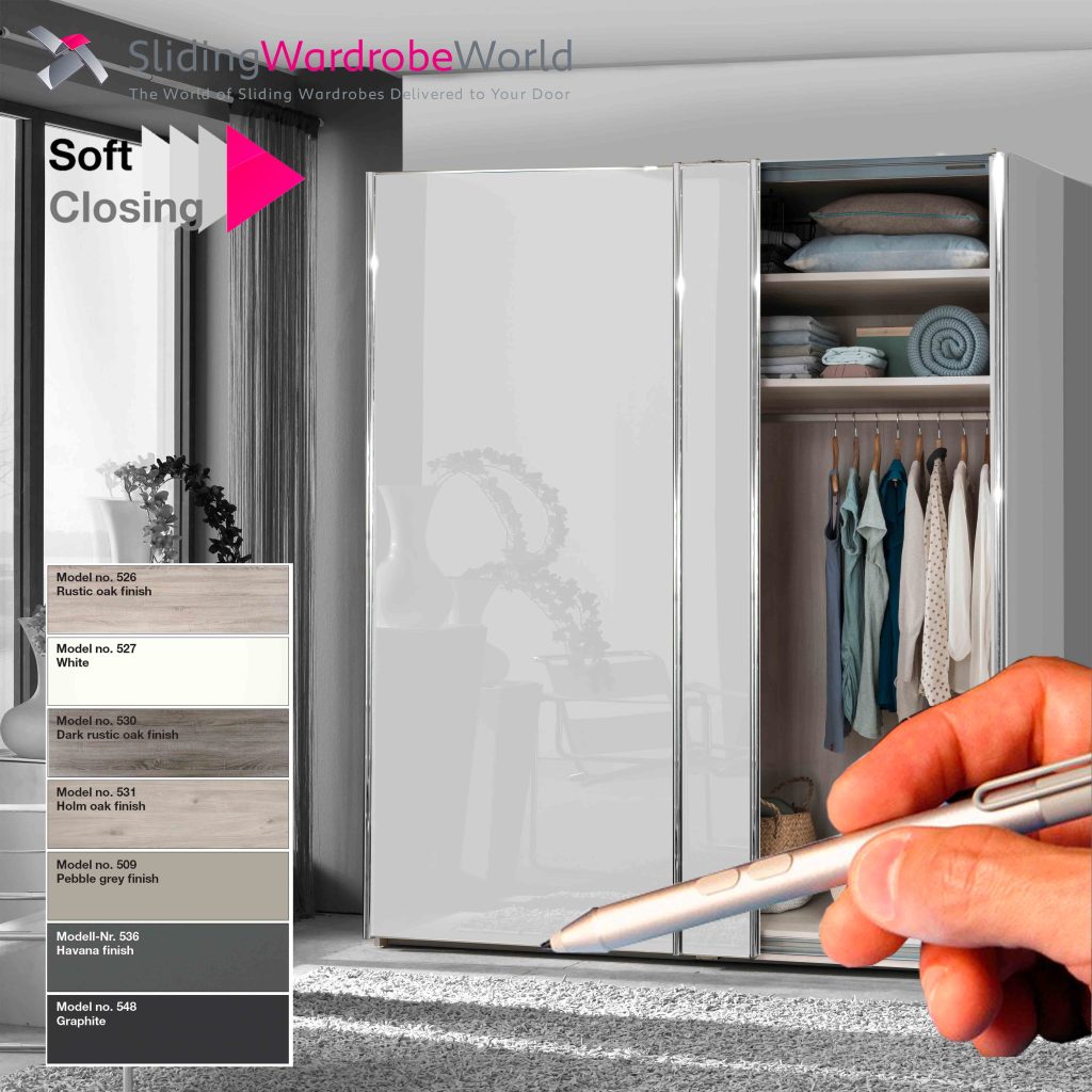 Fully Assembled 'Soft Close' Sliding Wardrobes – 200cm Wide – 2 Doors ...