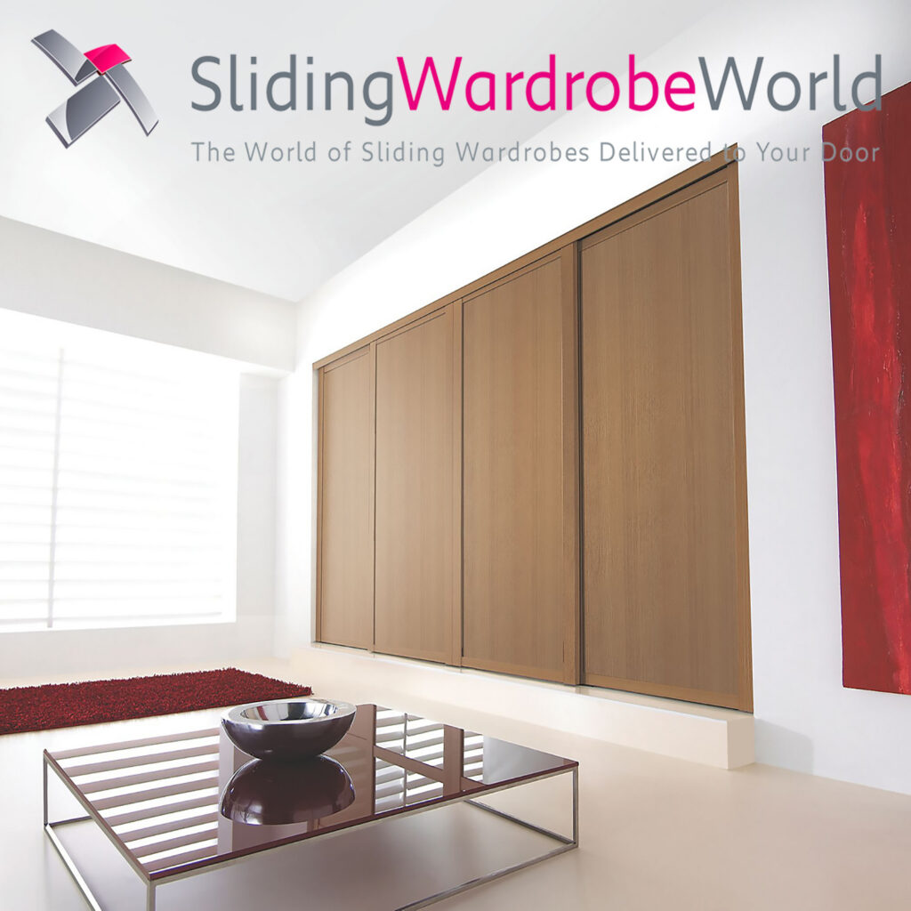 SpacePro OAK SHAKER Sliding Wardrobe Door & Track Kits (All size ...