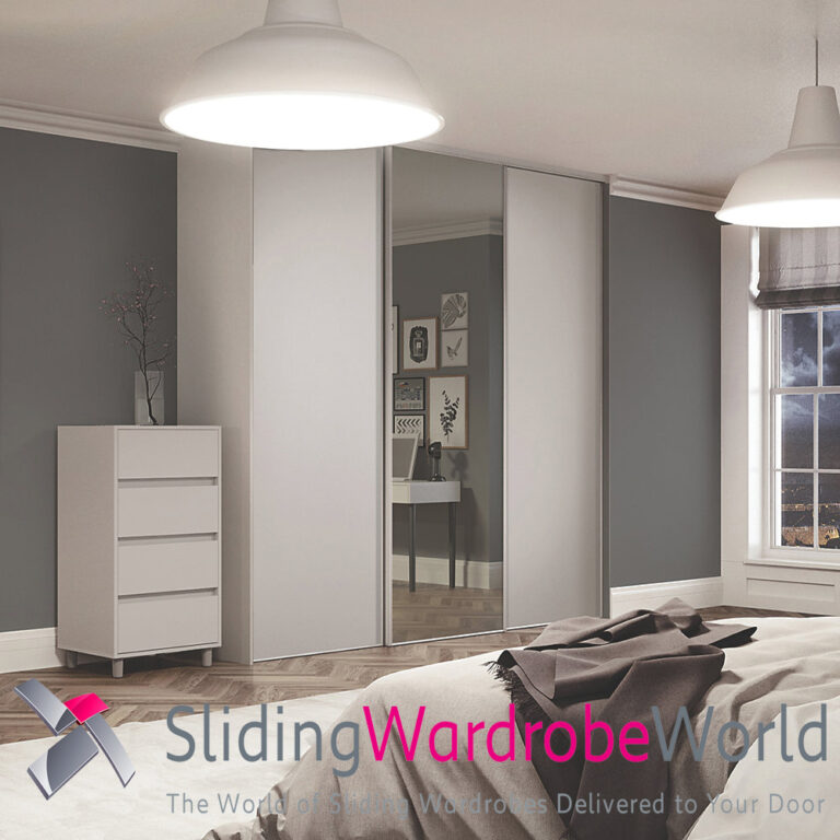 SpacePro CASHMERE and Mirror 'Classic' Sliding Wardrobe Door Kits (All ...
