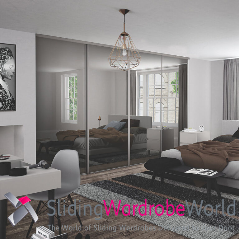 SpacePro CASHMERE and Mirror 'Classic' Sliding Wardrobe Door Kits (All ...