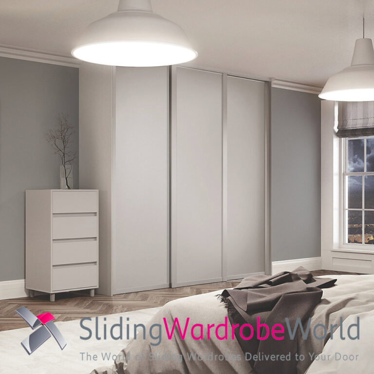 SpacePro CASHMERE SHAKER Sliding Wardrobe Door & Track Kits (All sizes ...