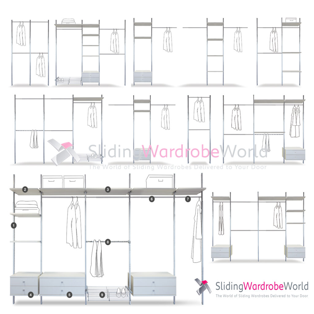 Sliding Wardrobe Interior Design Tool - Aura - Sliding Wardrobe World