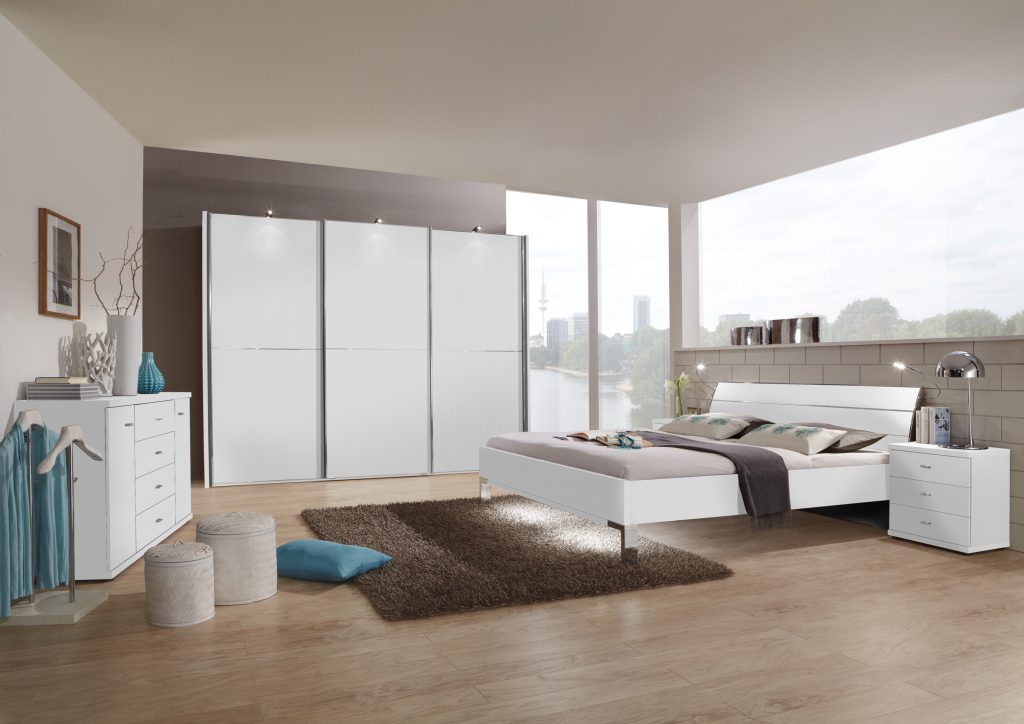 Fully Assembled Wardrobe | Soft Close Sliding Doors | 280cm Wide | 3 ...