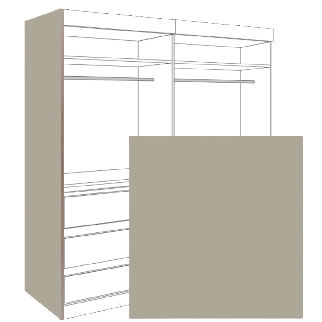 Fitted4U Complete Sliding Wardrobe – 330cm Wide – 4 Doors – The Miami ...