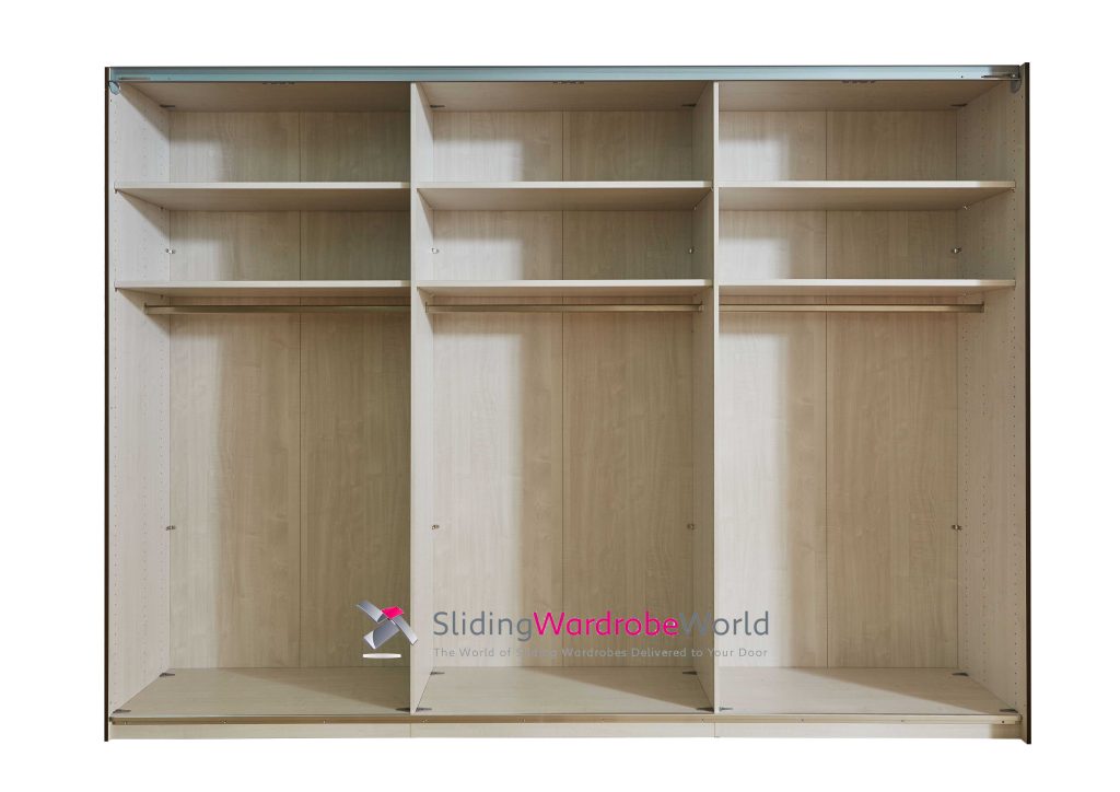 Fully Assembled Wardrobe 'Soft Close' Sliding Doors | 225cm Wide | 3 ...