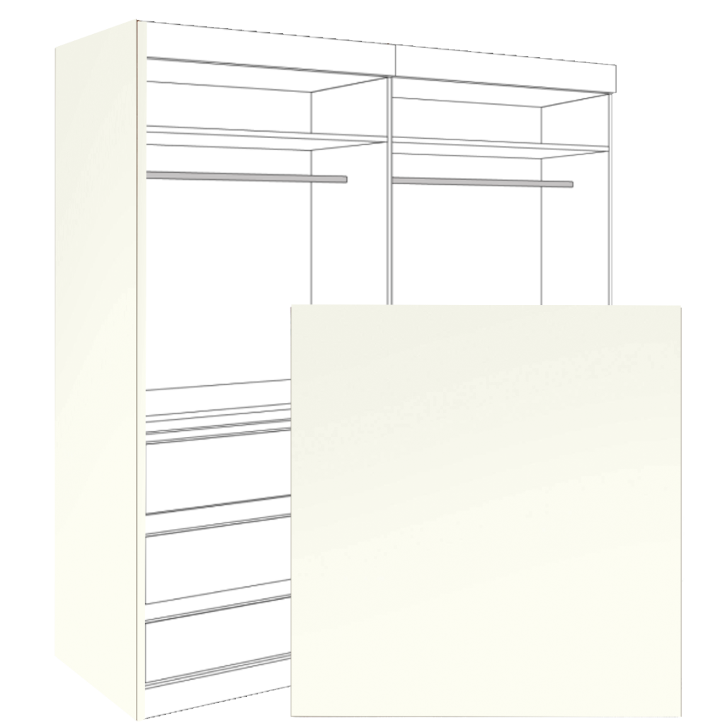 Fitted4U Complete Sliding Wardrobe – 330cm Wide – 4 Doors – The Miami ...