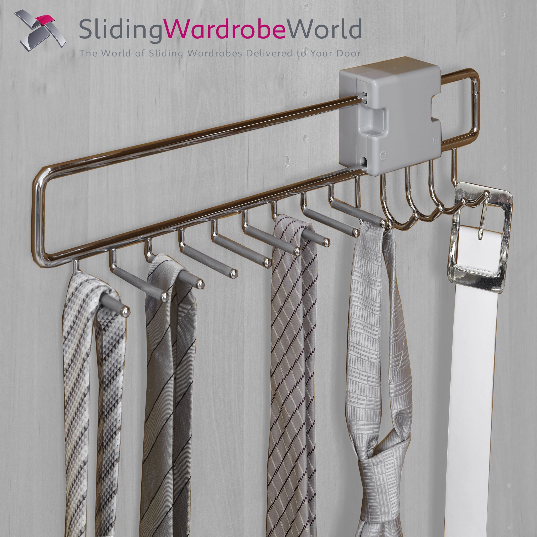 Fitted4u™ Tie and Belt Rack and Pull-out - Sliding Wardrobe World