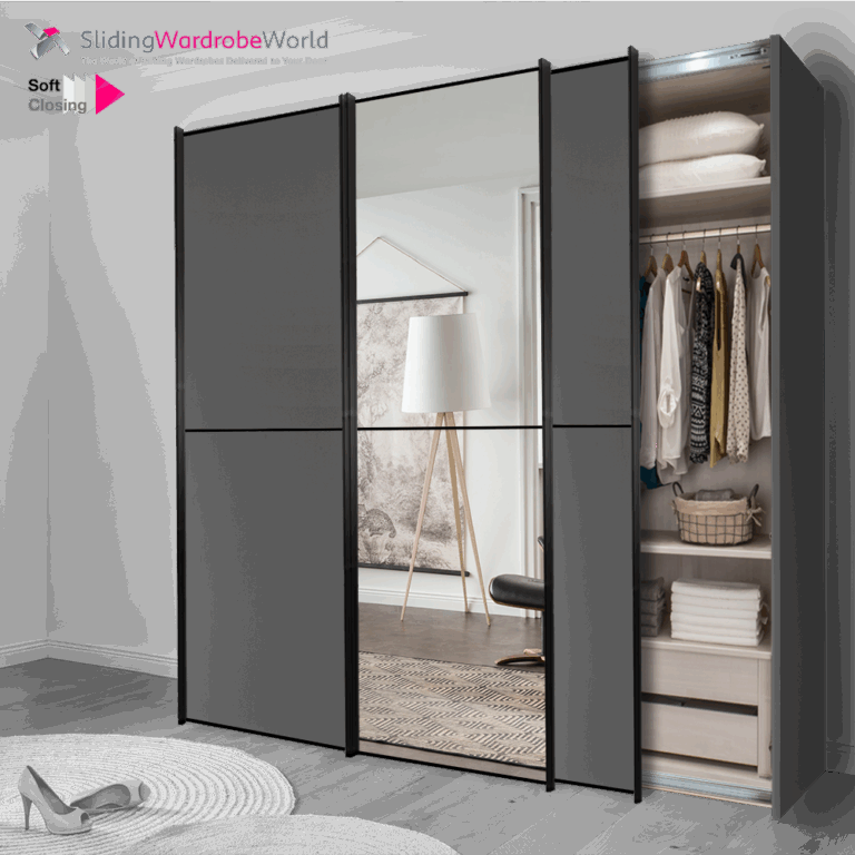 Delivered & Assembled | Soft Close 3 DOOR Sliding Wardrobes | 225cm ...
